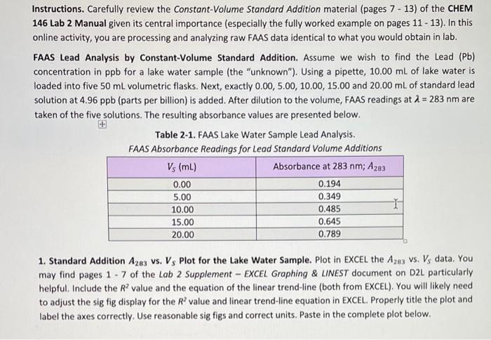 Solved Instructions. Carefully review the Constant-Volume | Chegg.com