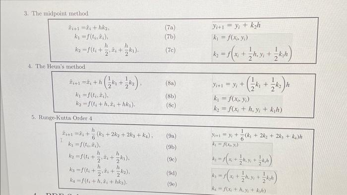 Solved Use Second Order Runge-Kutta method to find ×(0.2) | Chegg.com