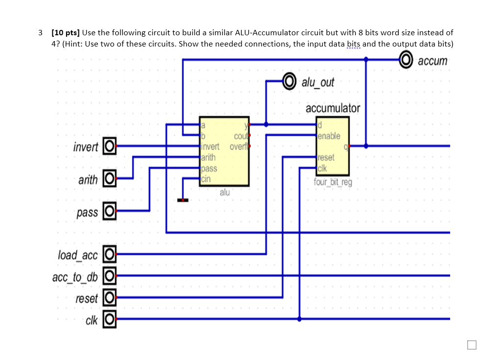 Solved 3 [10 ﻿pts] ﻿Use the following circuit to build a | Chegg.com