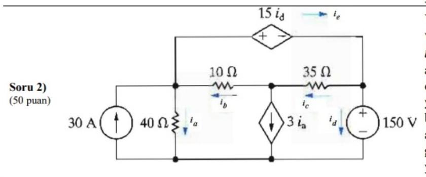 Solved Find all currents by using mesh analysis and find | Chegg.com