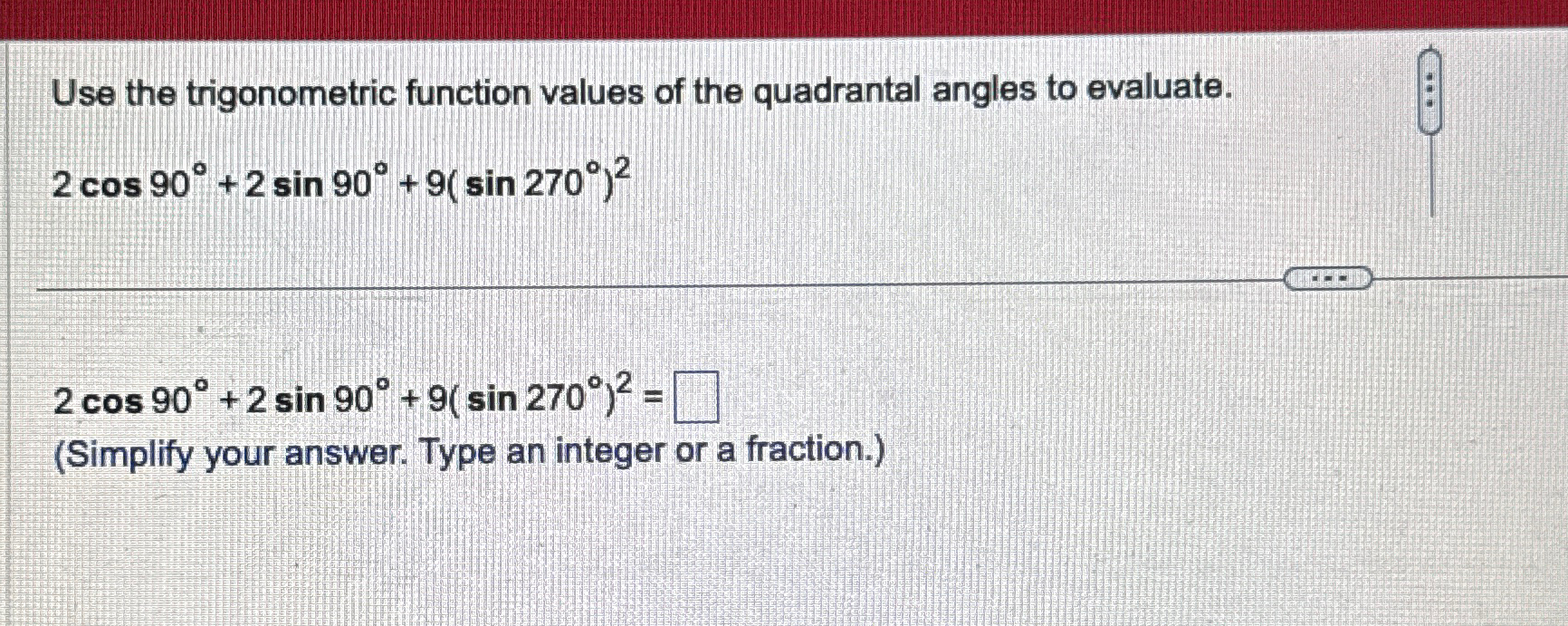 Solved Use the trigonometric function values of the | Chegg.com