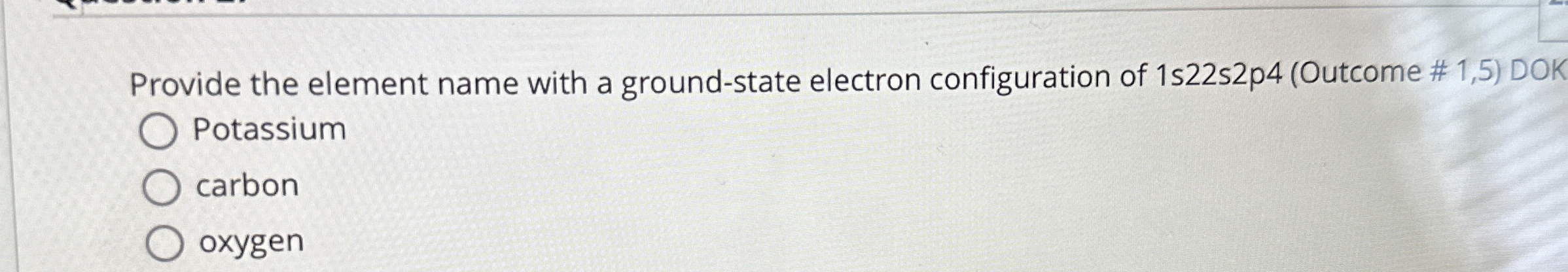 Solved Provide the element name with a ground-state electron | Chegg.com