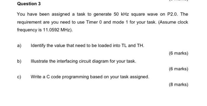 Solved Question 3 You have been assigned a task to generate | Chegg.com