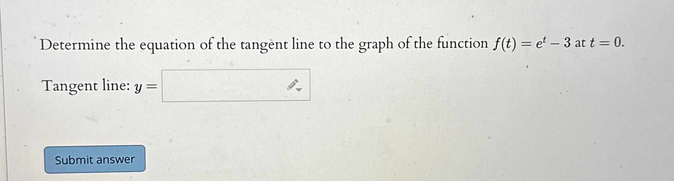 Solved Determine the equation of the tangent line to the | Chegg.com