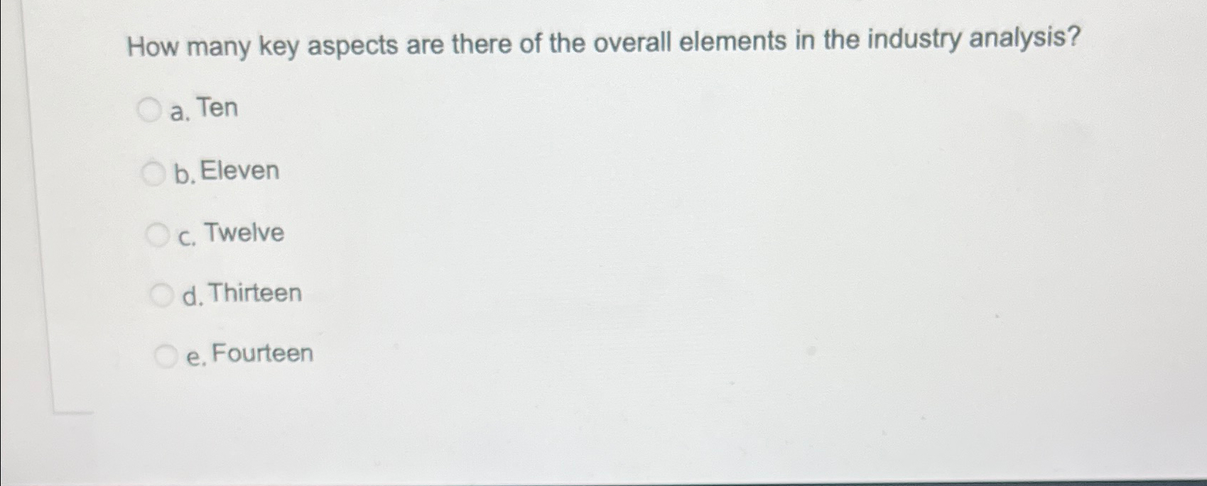 Solved How many key aspects are there of the overall | Chegg.com