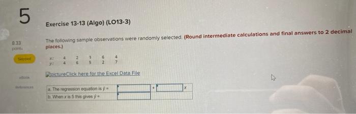 Solved 5 8.33 Reforces Exercise 13-13 (Algo) (LO13-3) The | Chegg.com