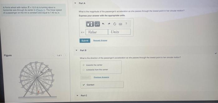 Af enis ehted wat radios R=130 m is turting abour a | Chegg.com