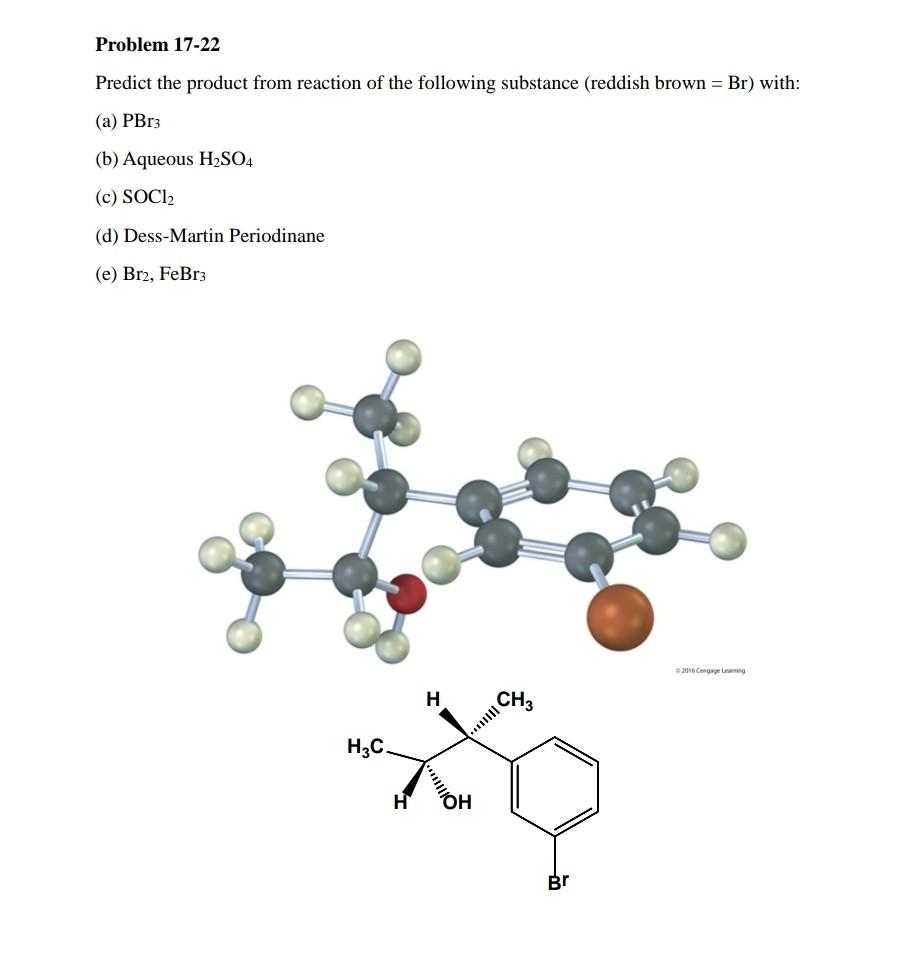 Solved Problem 17-22 Predict the product from reaction of | Chegg.com