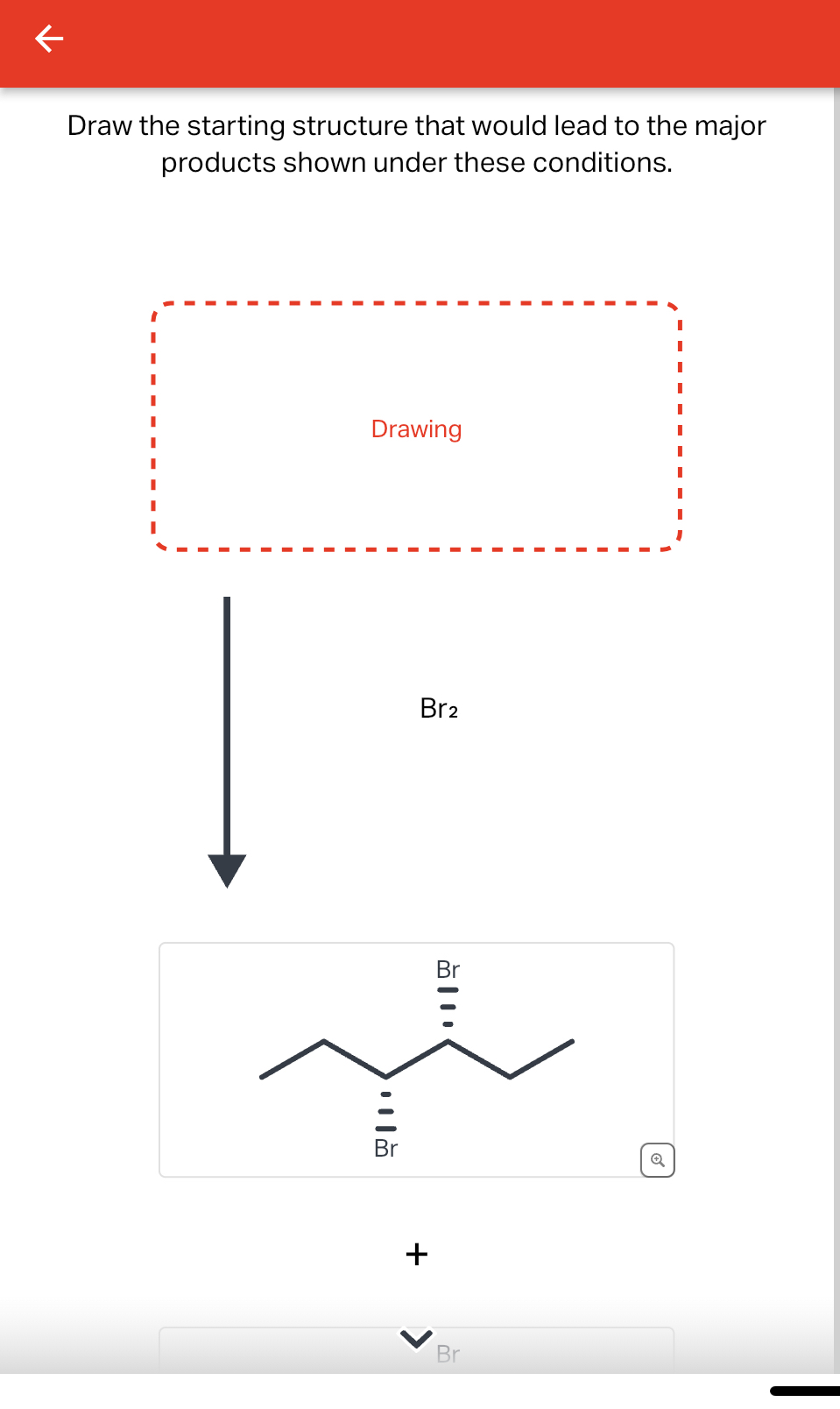 Solved Draw the starting structure that would lead to the | Chegg.com