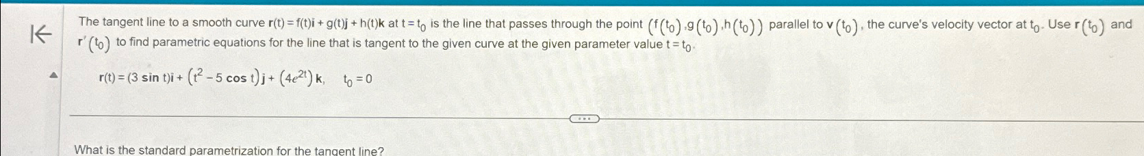 Solved The tangent line to a smooth curve | Chegg.com