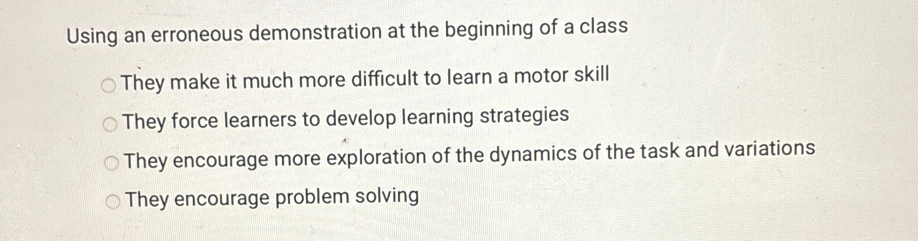 Solved Using an erroneous demonstration at the beginning of | Chegg.com