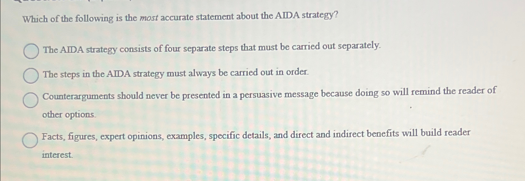 Solved Which of the following is the most accurate statement | Chegg.com