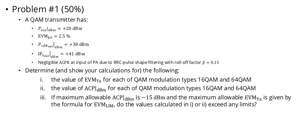 Solved Problem #1 (50%)A QAM transmitter | Chegg.com