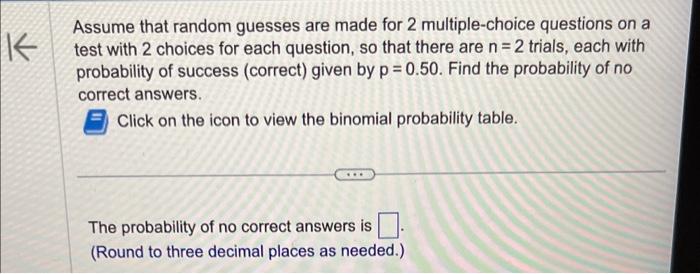 Solved Assume that random guesses are made for seven | Chegg.com
