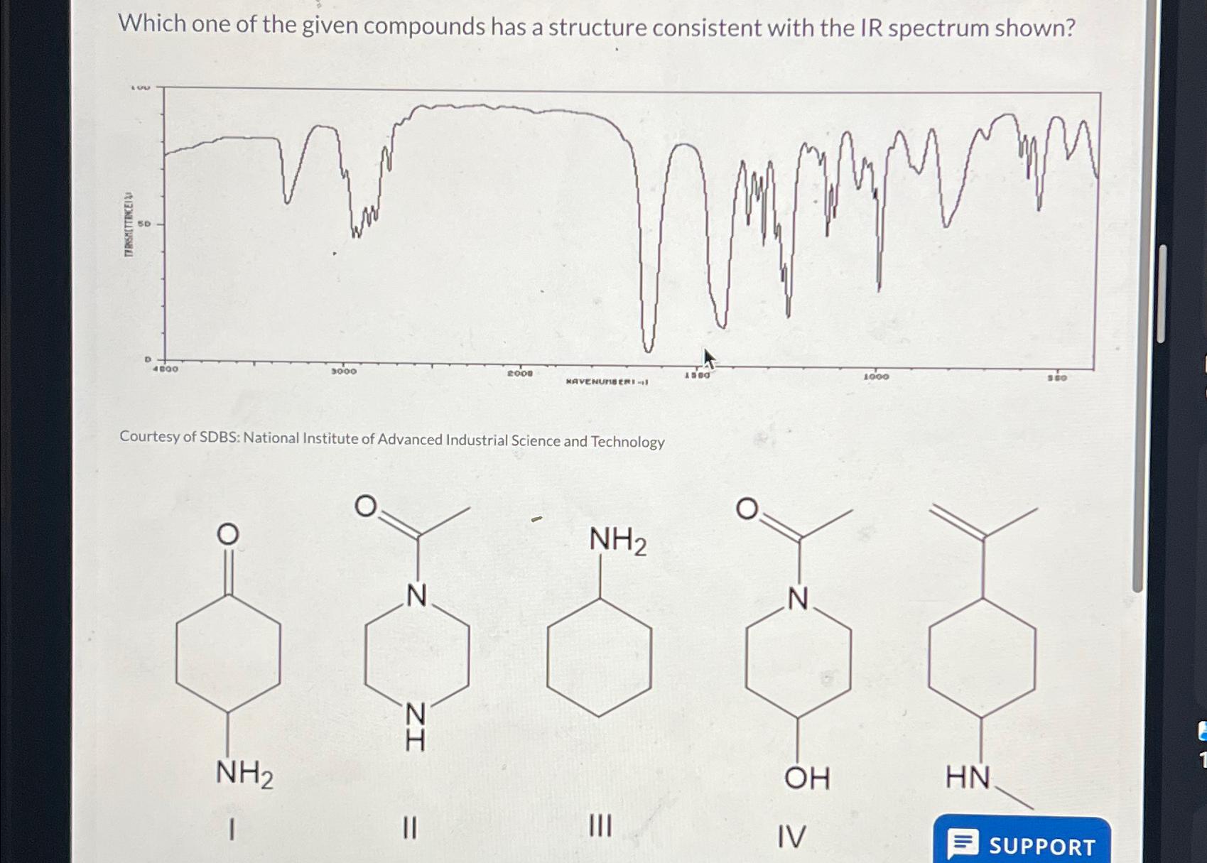 Solved Which one of the given compounds has a structure | Chegg.com