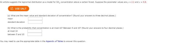 Solved article suggests the lognormal distribution as a | Chegg.com