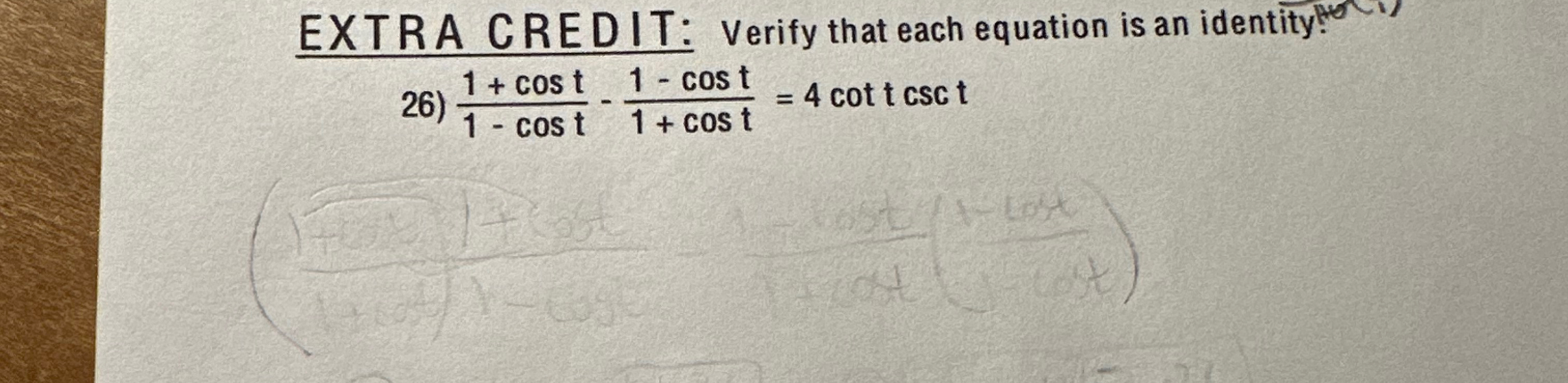 Solved EXTRA CREDIT: Verify that each equation is an | Chegg.com
