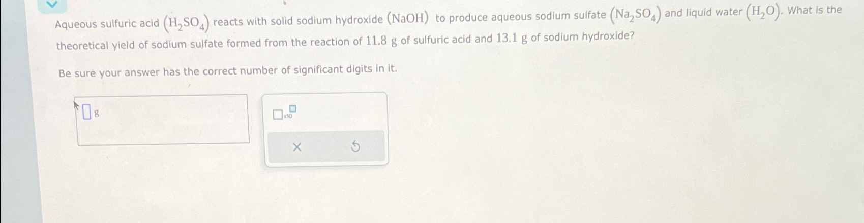 Solved Aqueous sulfuric acid (H2SO4) ﻿reacts with solid | Chegg.com
