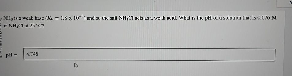 Solved NH3 ﻿is a weak base | Chegg.com