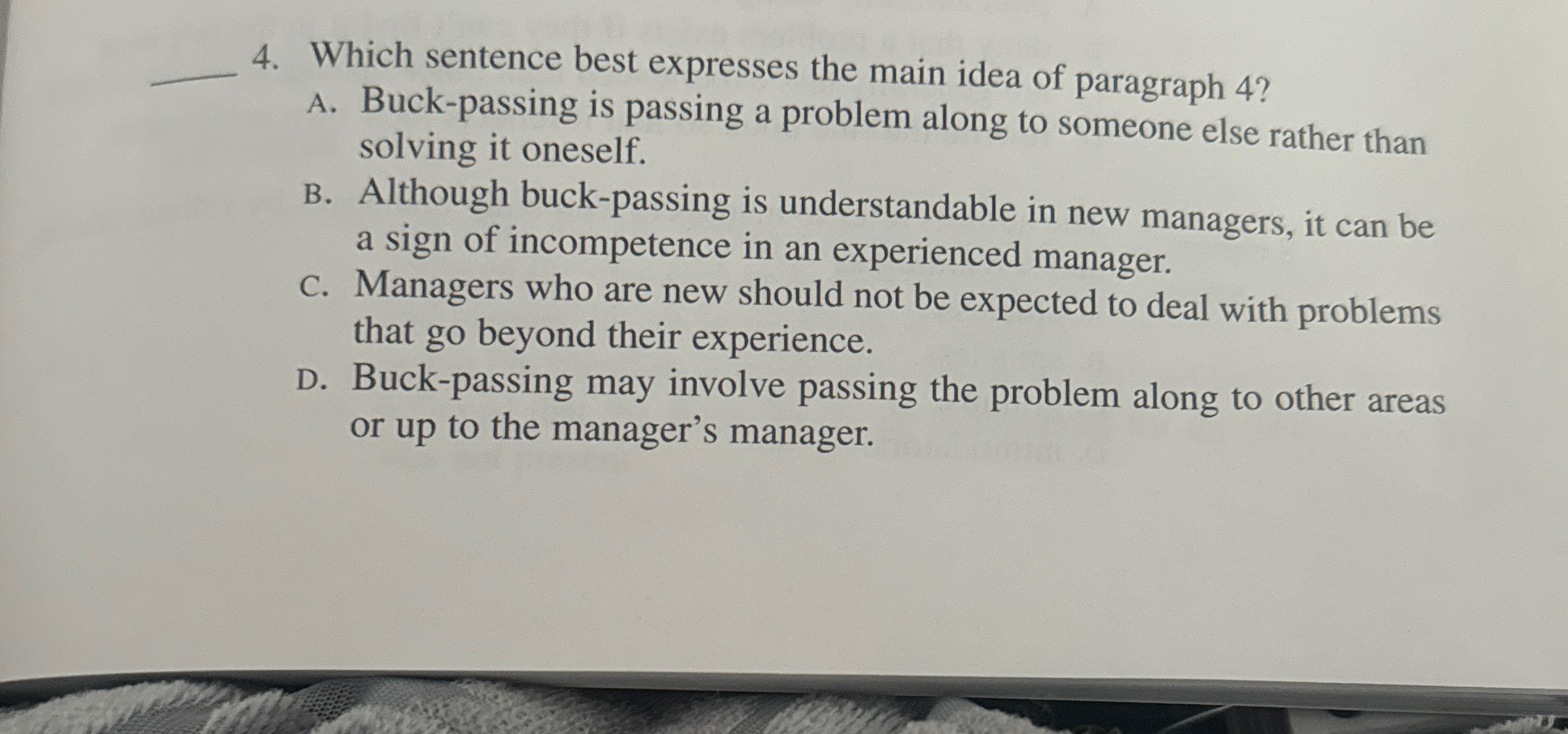 Solved Which sentence best expresses the main idea of | Chegg.com