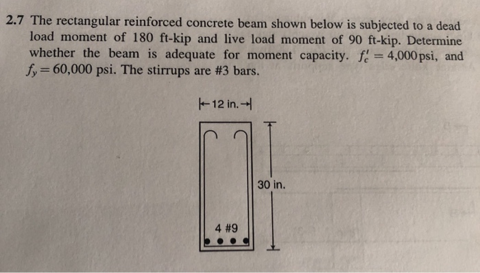 Answered: 2.7 The rectangular reinforced concrete beam show Answered: 2.7 The rectangular reinforced concrete beam show