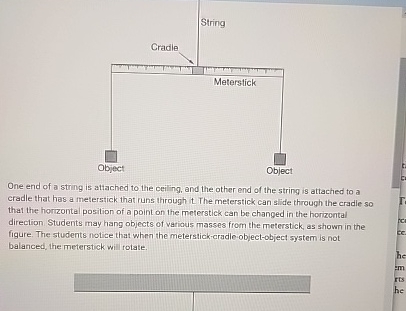 Solved One end of a string is attached to the ceiling, and | Chegg.com