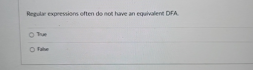 Solved Regular expressions often do not have an equivalent | Chegg.com