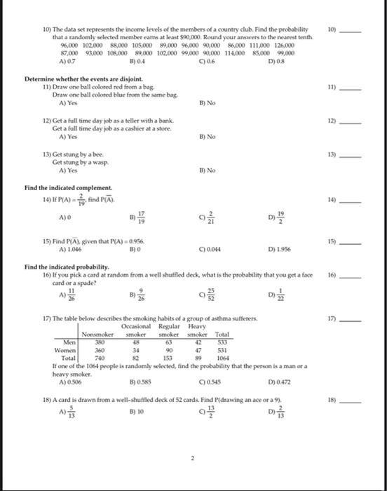 Solved STA 2023 Statistical Methods Name Practice and Apply | Chegg.com