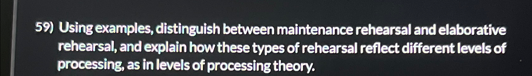 Solved Using examples, distinguish between maintenance | Chegg.com