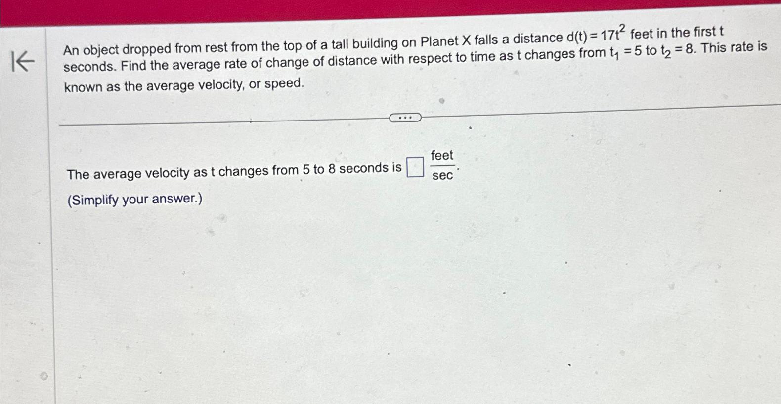 Solved An object dropped from rest from the top of a tall | Chegg.com