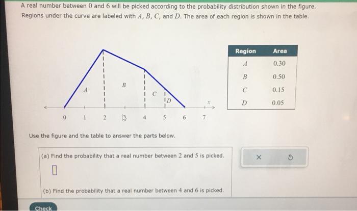 Solved A real number between 0 and 6 will be picked | Chegg.com