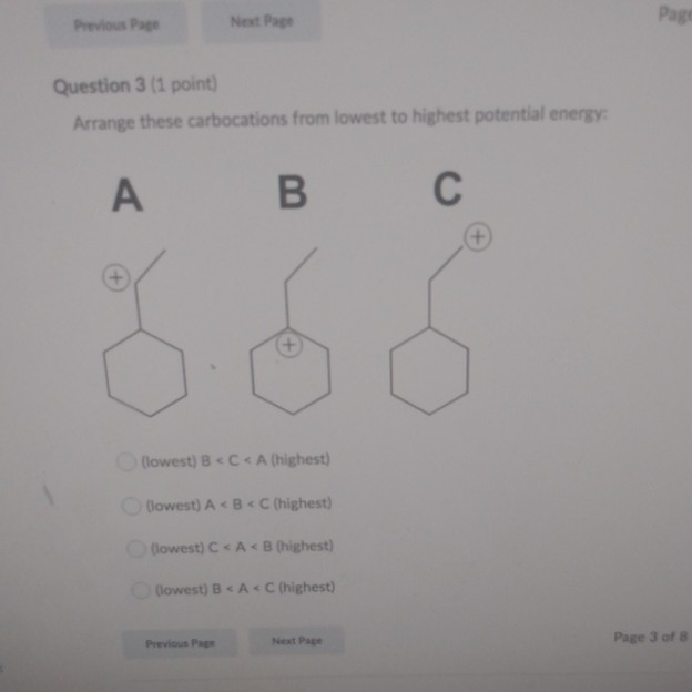 Solved Previous Page Next Page Page Question 3 (1 point) | Chegg.com