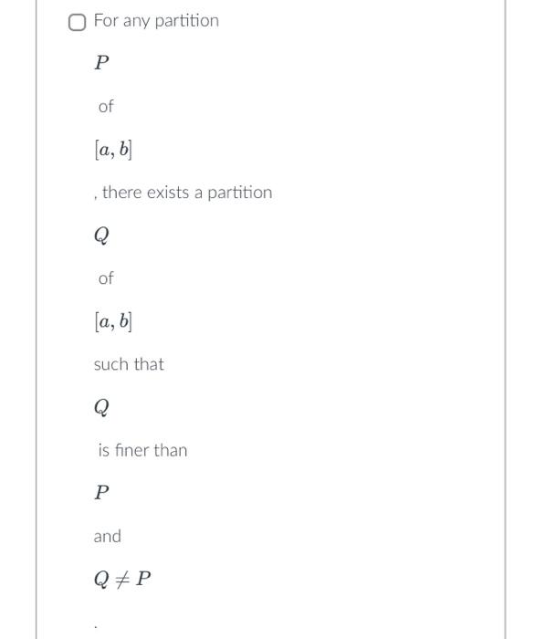 Solved Which of the following are partitions of the interval | Chegg.com