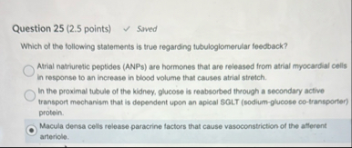 Solved Question 25 (2.5 ﻿points) ﻿SavedWhich of the | Chegg.com