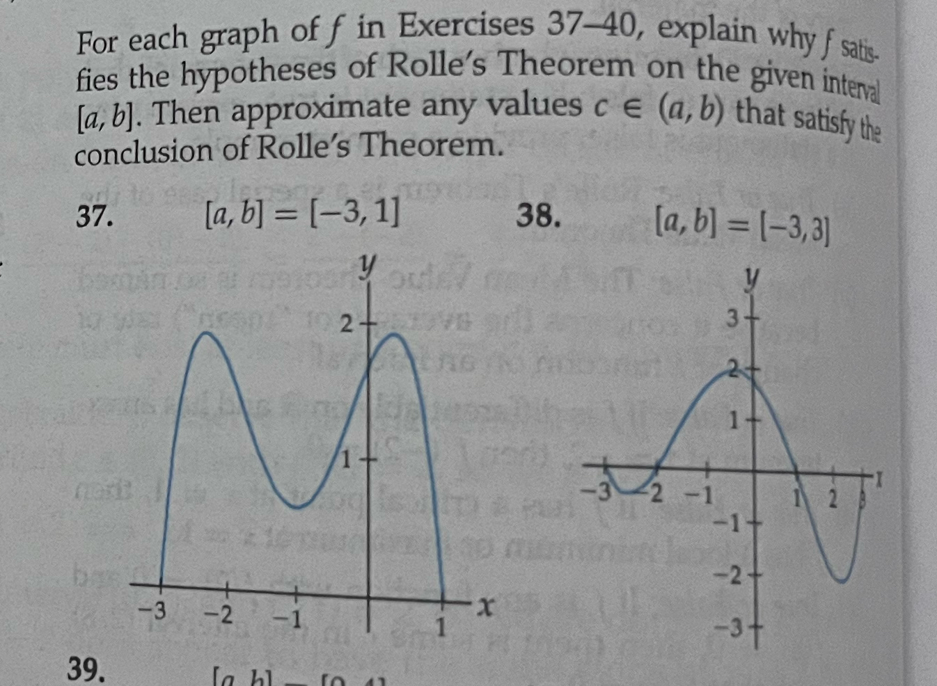 Solved For each graph of f ﻿in Exercises 37-40, ﻿explain why | Chegg.com