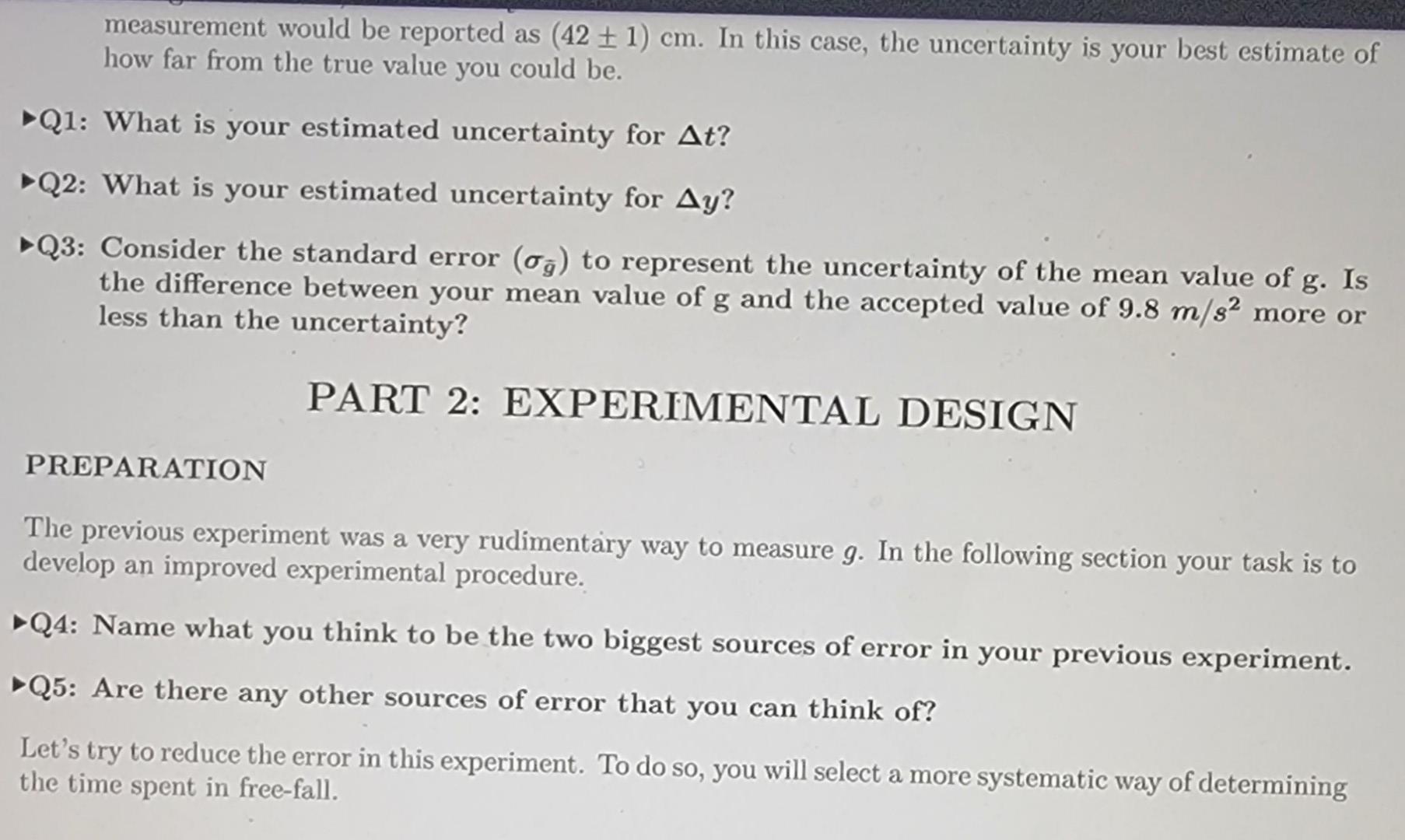 Solved (3) Set up a reference height to drop the object from | Chegg.com