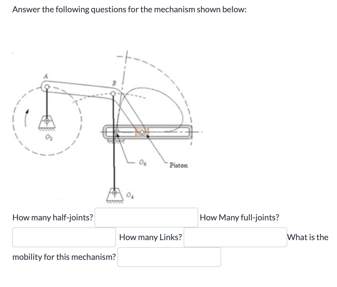 Solved Answer the following questions for the mechanism | Chegg.com