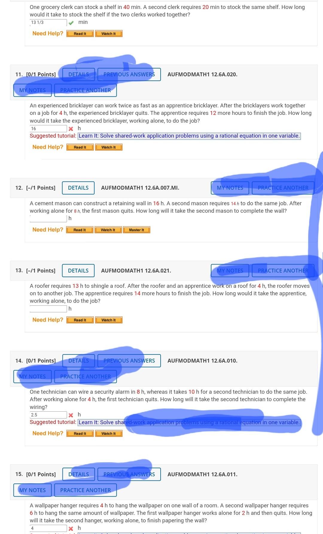 Solved One grocery clerk can stock a shelf in 40 min. A | Chegg.com