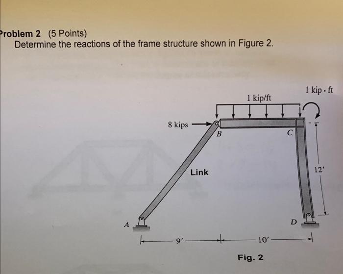 Solved roblem 2 (5 Points) Determine the reactions of the | Chegg.com Solved roblem 2 (5 Points) Determine the reactions of the | Chegg.com