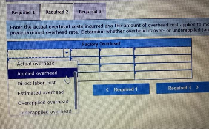 Solved Exercise 2-27 (Algo) Computing applied overhead and | Chegg.com