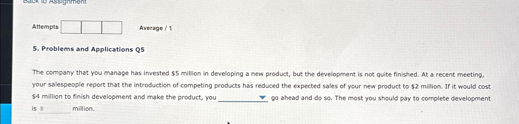 Solved AttemptsAverage / 15. ﻿Problems and Applications | Chegg.com
