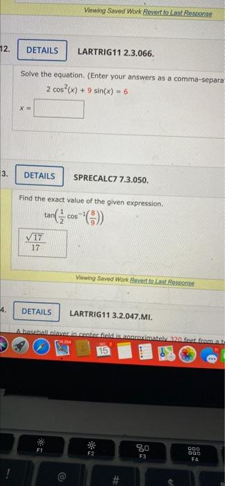 Solved Viewing Saved Work Revert to Last Response 12. | Chegg.com