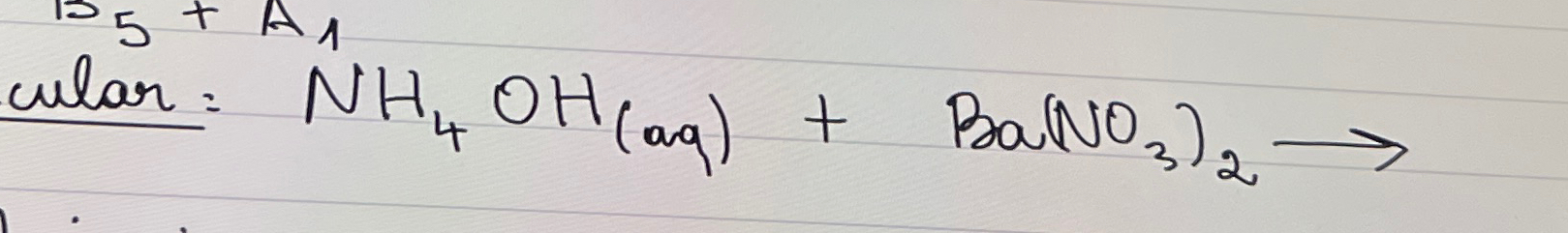 Solved total and Net ionic equation for | Chegg.com