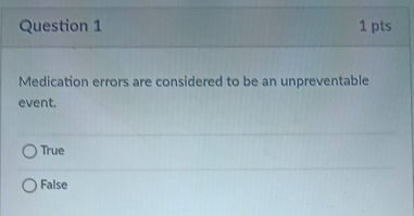 Solved Medication errors are considered to be an | Chegg.com