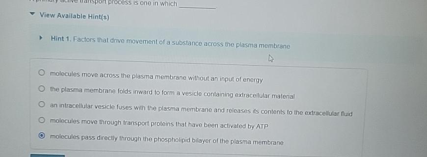 Solved View Available Hint(s)Hint 1. ﻿Factors that drive | Chegg.com
