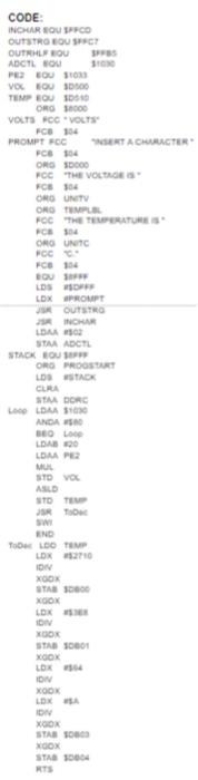 Comment on each line of code. Each line needs an | Chegg.com