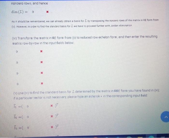 Solved (Linear Spans: Bases \& Dimensions). Find the | Chegg.com