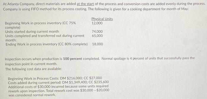 Solved 1.compute equivalent units of production for | Chegg.com