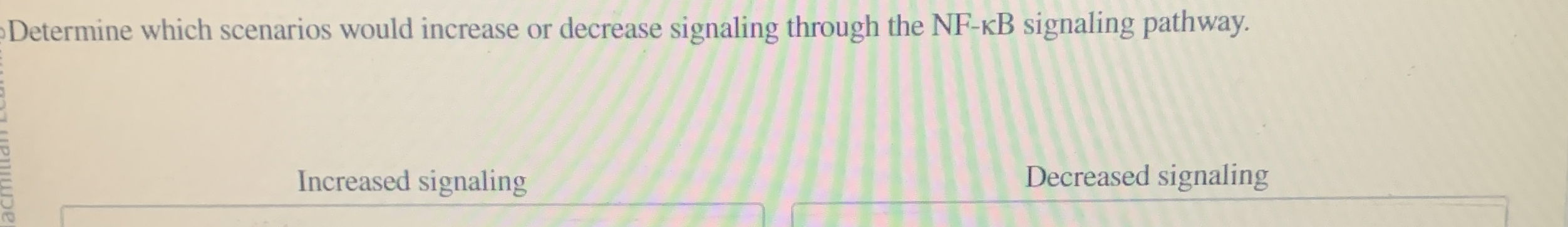 Solved Determine which scenarios would increase or decrease | Chegg.com