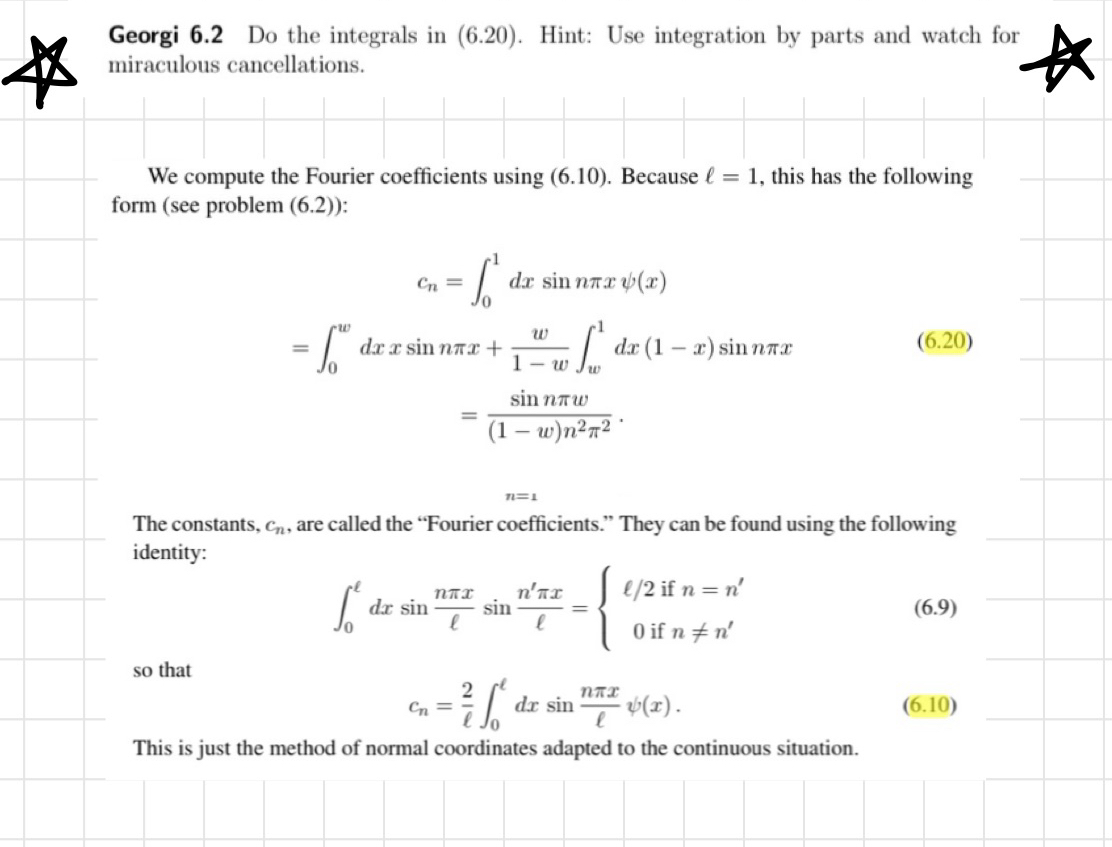 Solved Georgi 6.2 ﻿Do the integrals in (6.20). ﻿Hint: Use | Chegg.com